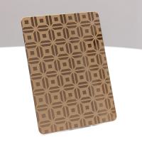 China Mirror Etching Decorative Stainless Steel Sheet Pvd Color For Elevator Panel Door And Cabin for sale