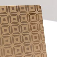 China SS304 Stainless Steel Plate Mirror Finish Rose Gold Etched Elevator Sheet for sale