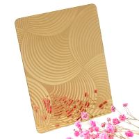 China 1500mm width Mirror Etched Stainless Steel Sheet Wall Decoration for sale