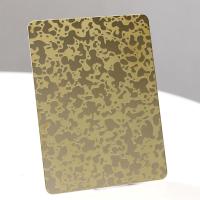 China 201 304 Decorative Pvd Color Etched Stainless Steel Sheet For Construction Projects for sale