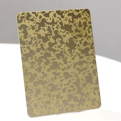 China 201 304 Decorative Pvd Color Etched Stainless Steel Sheet For Construction Projects for sale