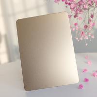 China Cold Rolled Stainless Steel Sheet 0.3mm Sandblasted SS Plate 430 PVD Color Coating for sale