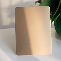 China Cold Rolled Stainless Steel Sheet 0.3mm Sandblasted SS Plate 430 PVD Color Coating for sale