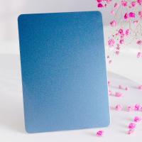 China Sky Blue Color 0.8MM Thick 4x8 Stainless Steel Sandbleasting Sheet AFP Finish for sale