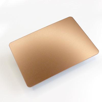 China 0.6mm 0.8mm 304 Stainless Steel Sheet Rose Gold Bead Blasted Sandblasted for sale