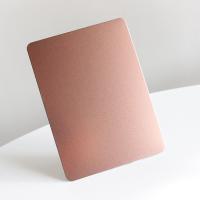 China Anti Fingerprint Stainless Steel Decorative Plate Brushed Sandblasted Color Gradient Rose Gold Mirror for sale