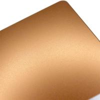 China 0.6mm 0.8mm 304 Stainless Steel Sheet Rose Gold Bead Blasted Sandblasted for sale