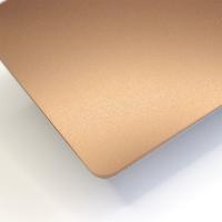 China 0.6mm 0.8mm 304 Stainless Steel Sheet Rose Gold Bead Blasted Sandblasted for sale