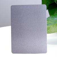 China 0.3-3Mm Thick Color Metal Sheet Decoration Stainless Steel Plate Hairline No.4 Finish for sale