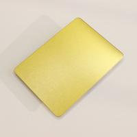 China Decorative Stainless Steel Plate Sheet Aisi 201 304 316 420 430 Gold No.4 Brushed Finish for sale