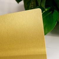 China JIS Golden Stainless Steel Sheet #4 No.4 304 Brushed SS Sheet for sale