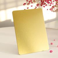 China JIS Golden Stainless Steel Sheet #4 No.4 304 Brushed SS Sheet for sale