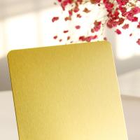 China 304 Gold Brushed Stainless Steel Sheet Cold Rolled Stainless Steel Plate for sale