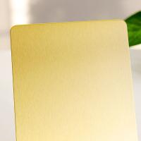 China JIS Golden Stainless Steel Sheet #4 No.4 304 Brushed SS Sheet for sale