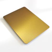 China 304 Gold Brushed Stainless Steel Sheet Cold Rolled Stainless Steel Plate for sale