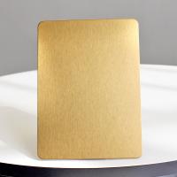 China 0.3-3Mm Thick Color Metal Sheet Decoration Stainless Steel Plate Hairline No.4 Finish for sale
