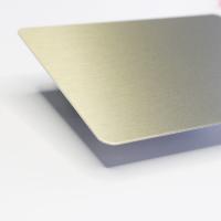 China Gold Brushed Bronze Hairline Stainless Steel Sheet For Building Decoration AISI 201 430 Grade SS Plate for sale
