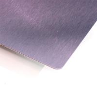 China 304 Brushed Decorative Stainless Steel Sheet Purple NO.4 Stainless Steel Panel for sale