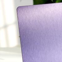 China 304 Brushed Decorative Stainless Steel Sheet Purple NO.4 Stainless Steel Panel for sale