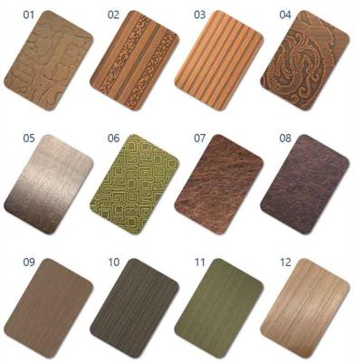 China Decorative 304 Stainless Sheet Antique Stainless Steel Plates 1219mm Width for sale