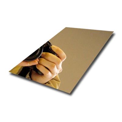 China Bright 8k Stainless Steel Sheet Metal Mirror Finish Decorative Metal Plate for sale