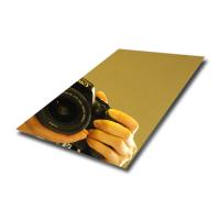China Gold Color Mirror Stainless Steel Sheet 316 316l CNC Cutting for sale