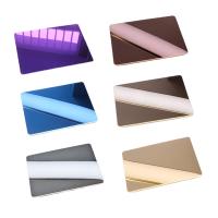 China 304 316 Stainless Steel Decorative Sheets Mirror Finish Colored for sale