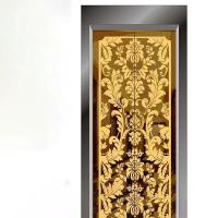 China Aisi 304 Stainless Steel Sheet Metal Gold Elevator Door Pattern for sale