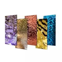 China 316l Stamped Stainless Steel sheet Water Ripper Finished For Ceiling Decoration for sale