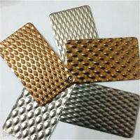 China 316 Stamped Finish Decorative Checkered Stainless Steel Sheet 1mm thick ASTM for sale