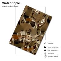 China Custom Pvd Large Medium Small Water Ripple Stainless Steel Sheet Hammered Decorative for sale