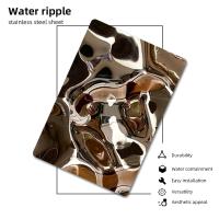 China Large Water Ripple Stainless Steel Plate For Indoor Outdoor Wall Ceiling Decoration for sale