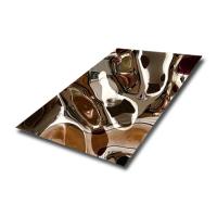 China Large Water Ripple Stainless Steel Plate For Indoor Outdoor Wall Ceiling Decoration for sale
