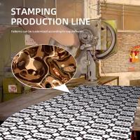 China Golden Large Water Ripple Stainless Steel Sheet Decorative Wall Panel Wear Resistance for sale