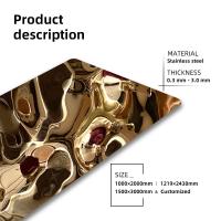 China ASTM Decorative Stainless Steel Plate Wall Panel Corrugated Hammered Water Ripple Steel Sheet for sale