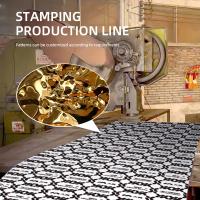 China Custom Decor Embossed Metal Sheets Water Ripple Stainless Plate 1000mm Width for sale