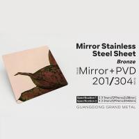 China Ss 304 Mirror Finish 4x8 Decorative Stainless Steel Sheet Thickness  0.5mm for sale