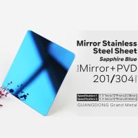 China PVD Coating Mirror Finish Sheet Stainless Steel Decorative Plate for sale