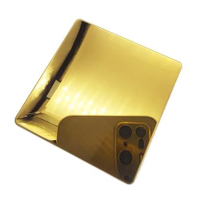China 0.03mm Mirror Stainless Steel Sheet Titanium Gold 4x8 Black Color 201 304 316 for sale