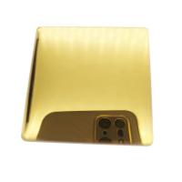 China 3.0mm Gold Color Stainless Steel Sheet Inox Mirror Finished Gold Stainless Steel Plate 304 for sale