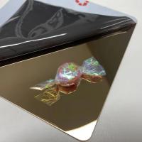 China Pvd Color Coated Decoration Stainless Steel Sheet Inox Mirror Finished Gold Metal plate 304 for sale