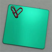 China No.8 SS 304 316 Green Mirror Stainless Steel Sheet 8K Polishing 0.3mm Thickness for sale