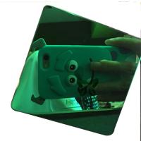China No.8 SS 304 316 Green Mirror Stainless Steel Sheet 8K Polishing 0.3mm Thickness for sale