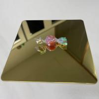 China Pvd Color Coated Decoration Stainless Steel Sheet Inox Mirror Finished Gold Metal plate 304 for sale