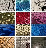 China Water Ripple Stamped PVD Stainless Steel Sheet Metal Cladding Decoration Material Anti Scar for sale