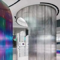 China Customize Colorful Perforated Stainless Steel Sheet For Indoor Partitions Wall Decorations for sale