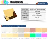 China 304 Purple Gold Mirror Stainless Steel Sheets 4x8 Feet Interior Decoration for sale