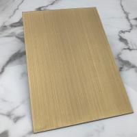 China 304 316 Hairline Stainless Steel Sheet Pvd Color Brass Copper Finish Stainless Steel Wall Panels for sale
