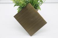 China 304 316 Brushed Bronze Antique Stainless Steel Sheet Wall Decoration 2mm Thickness for sale