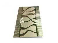 China 0.3mm Elevator Stainless Steel Mirror Etched Brushed Finishes Custom Interior Patterns for sale